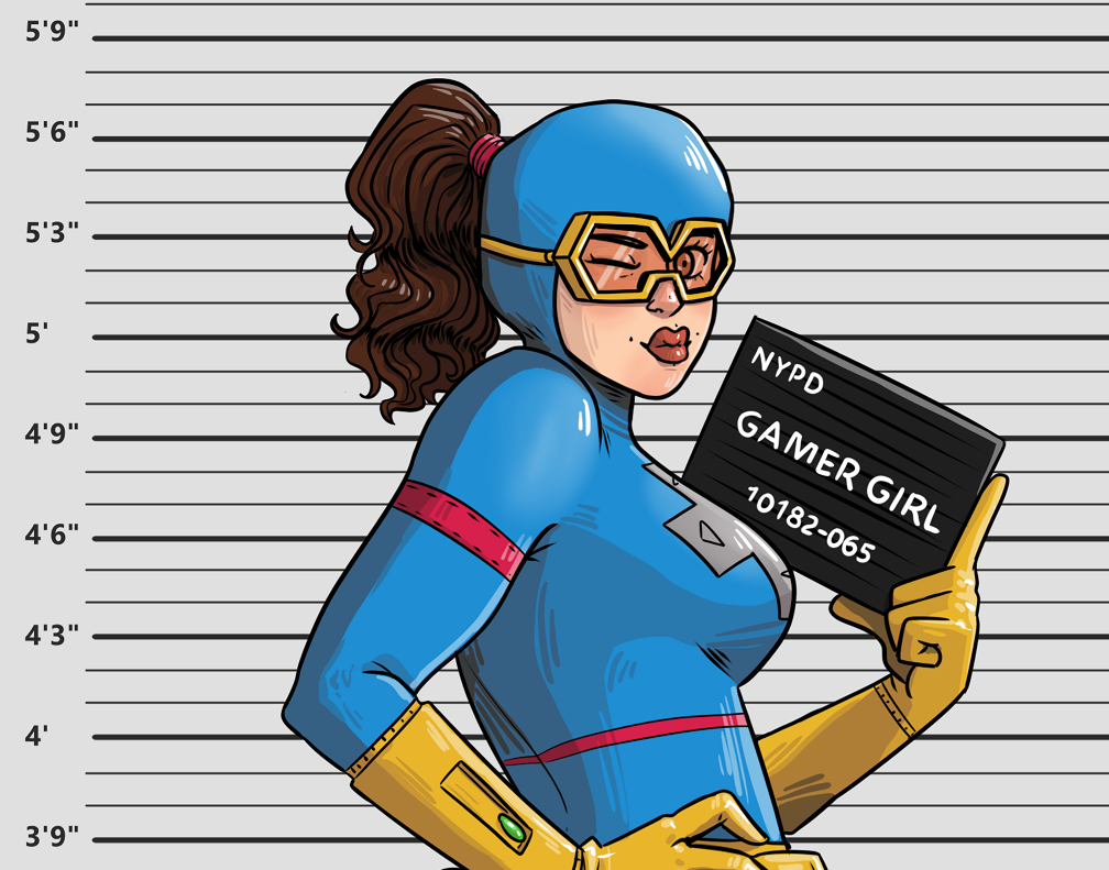Gamer Girl & Vixen in ‘Glamour Mugshots’ | Henchman-4-Hire
